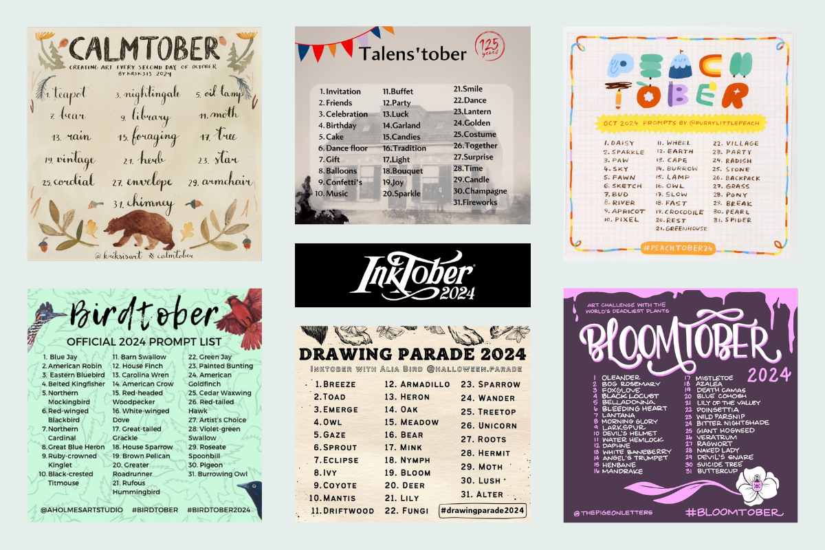 De leukste Inktober challenges dit jaar – Splendith