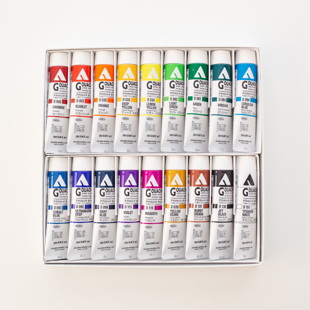 Holbein Acryla Gouache set 18 – Splendith